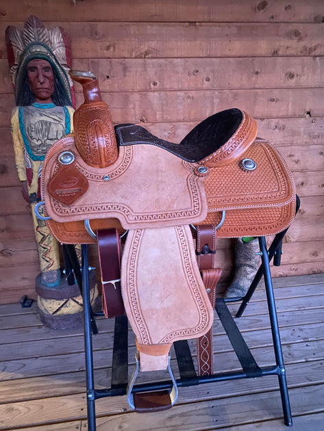 Rockin W Comanche Team Roping Saddle | Rockin W Ranch Saddlery